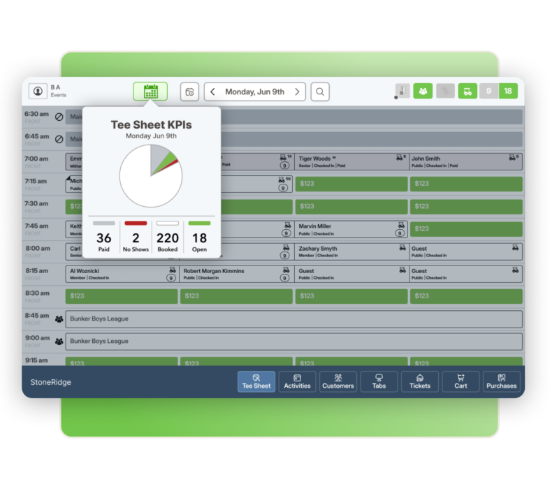 Golf Tee Sheet Software for Courses - Book a Demo