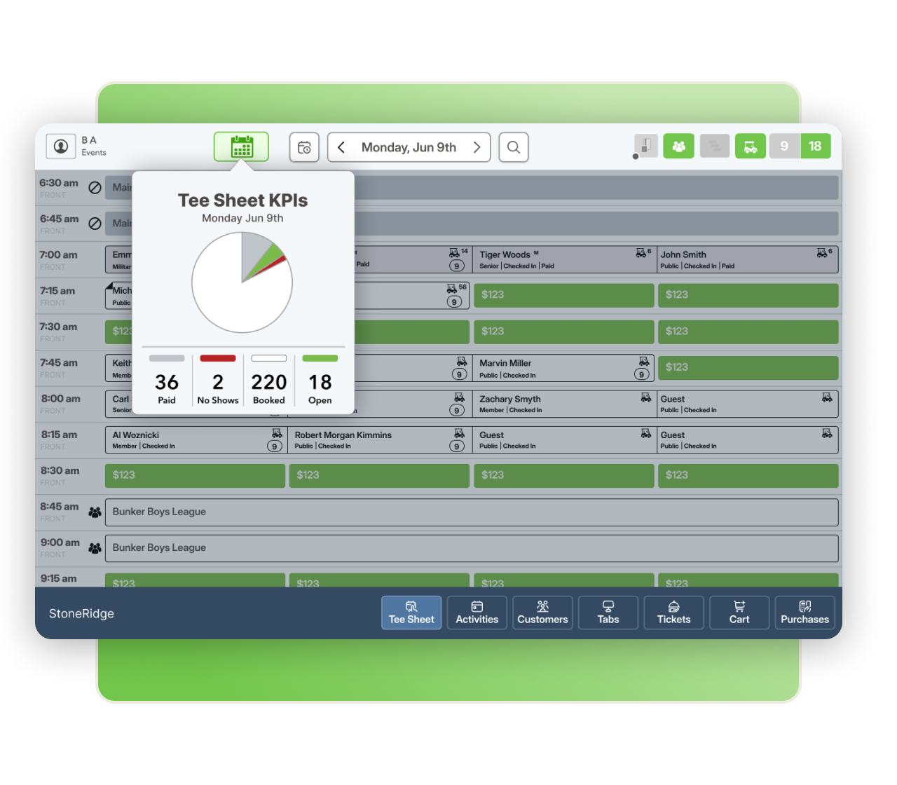 Golf Tee Sheet Software for Courses - Book a Demo